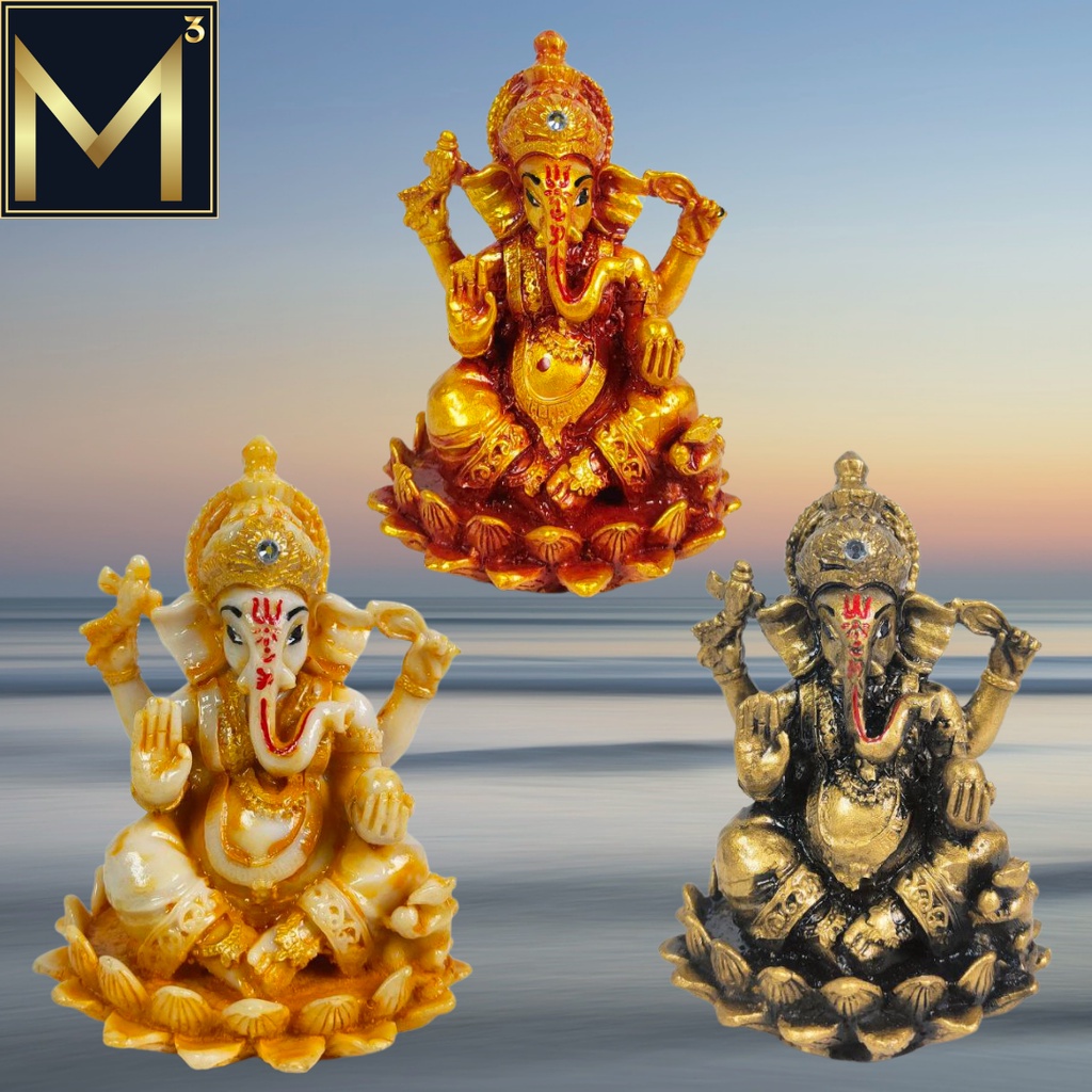 Lord Ganesha Statue/Good Luck God/Car Dashboard/Home/Office/Decor ...
