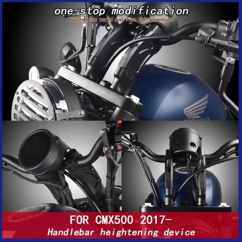Handlebar Mount Risers Clamp For HONDA REBEL CMX500 CMX300 CMX 300500 ...