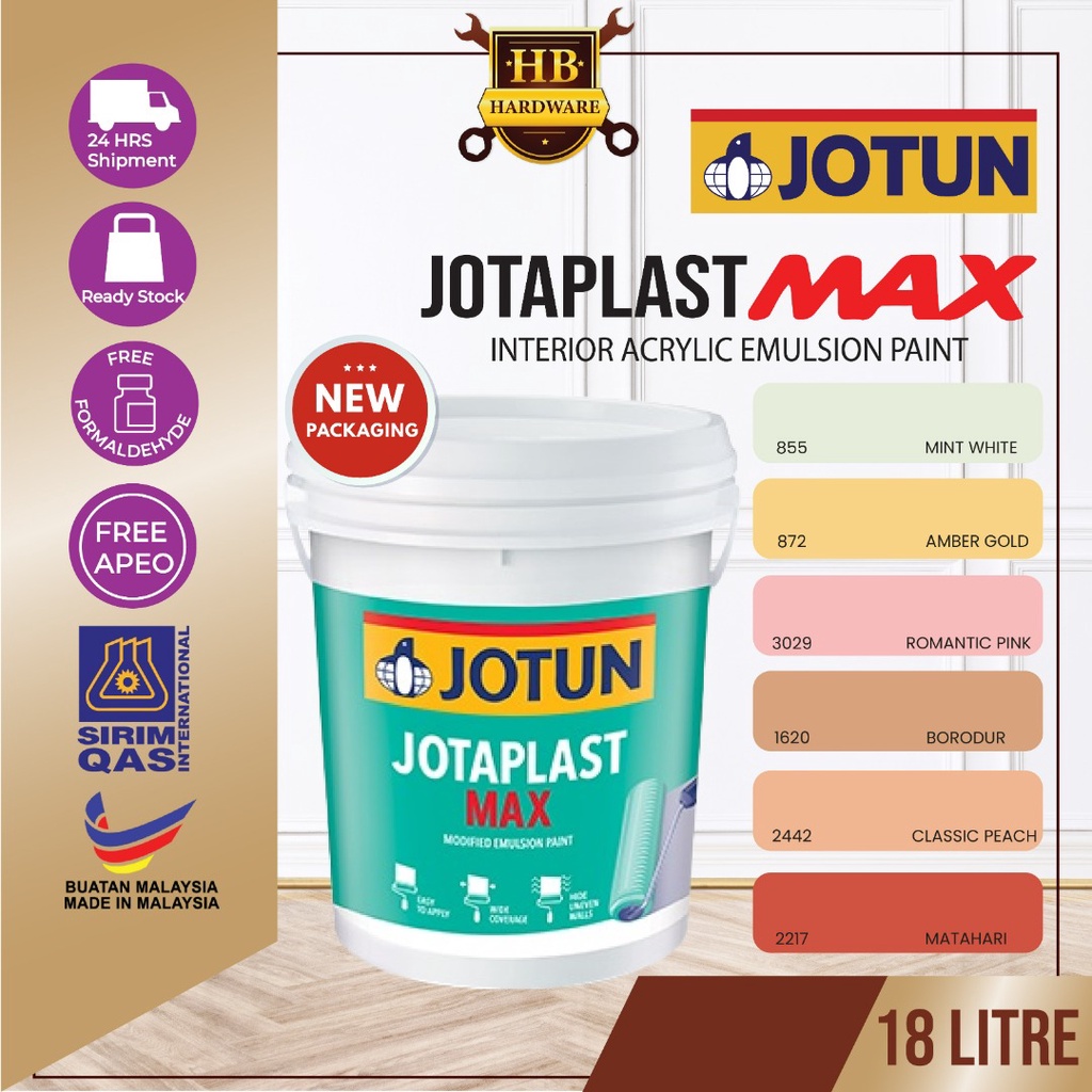 HB Hardware 18L Jotaplast Emulsion Paint / Ceiling Paint/ Cat Dalam ...