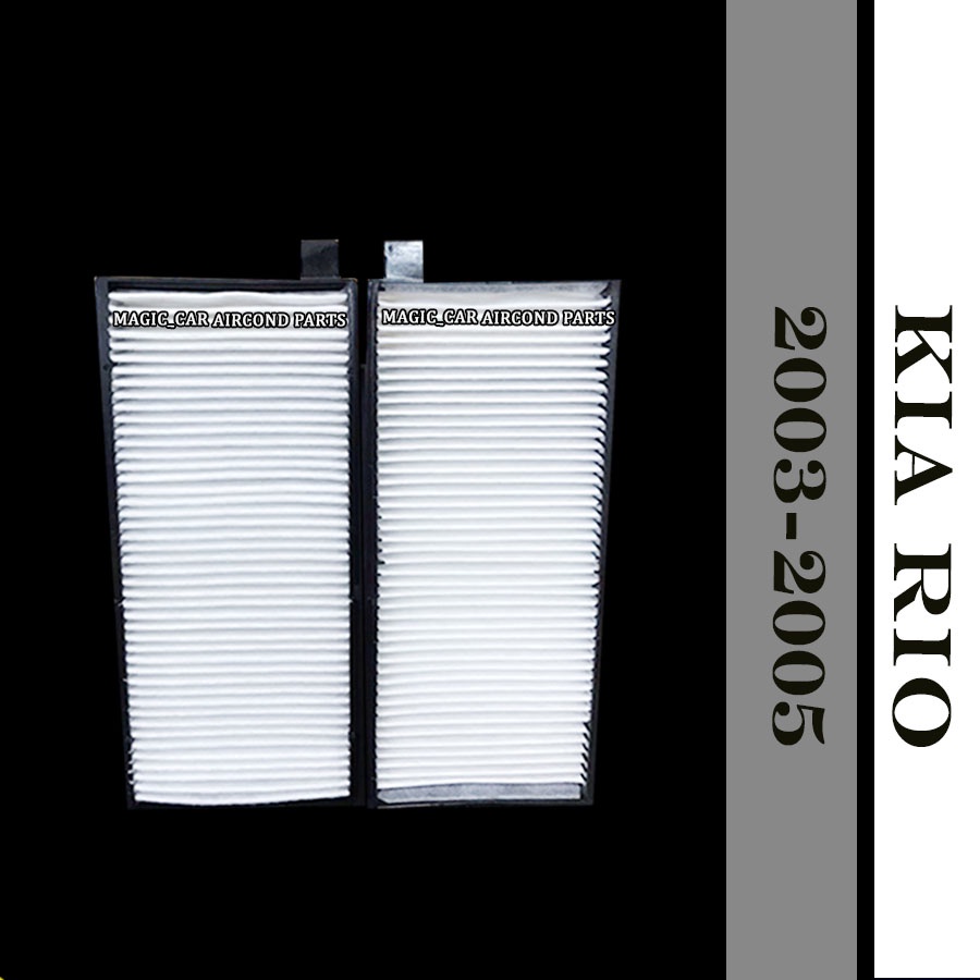 KIA RIO 2003-2005 YEAR OLD MODEL 2 IN 1 CABIN/ BLOWER AIR FILTER (CAR ...