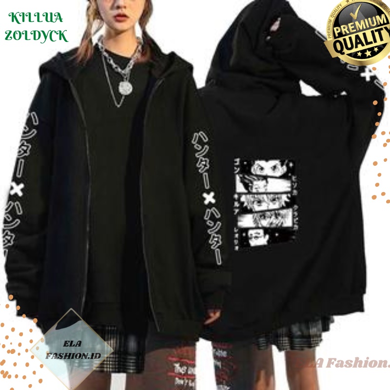 Hunter X Hunter Killua Zoldyck 01 HXH Anime Zipper Hodie Jacket ...