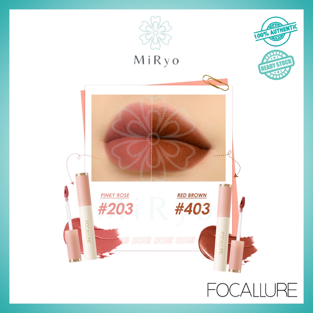 FOCALLURE [FA-196] Silky Smooth Velvet Matteh Lip Glaze Cream | Shopee ...