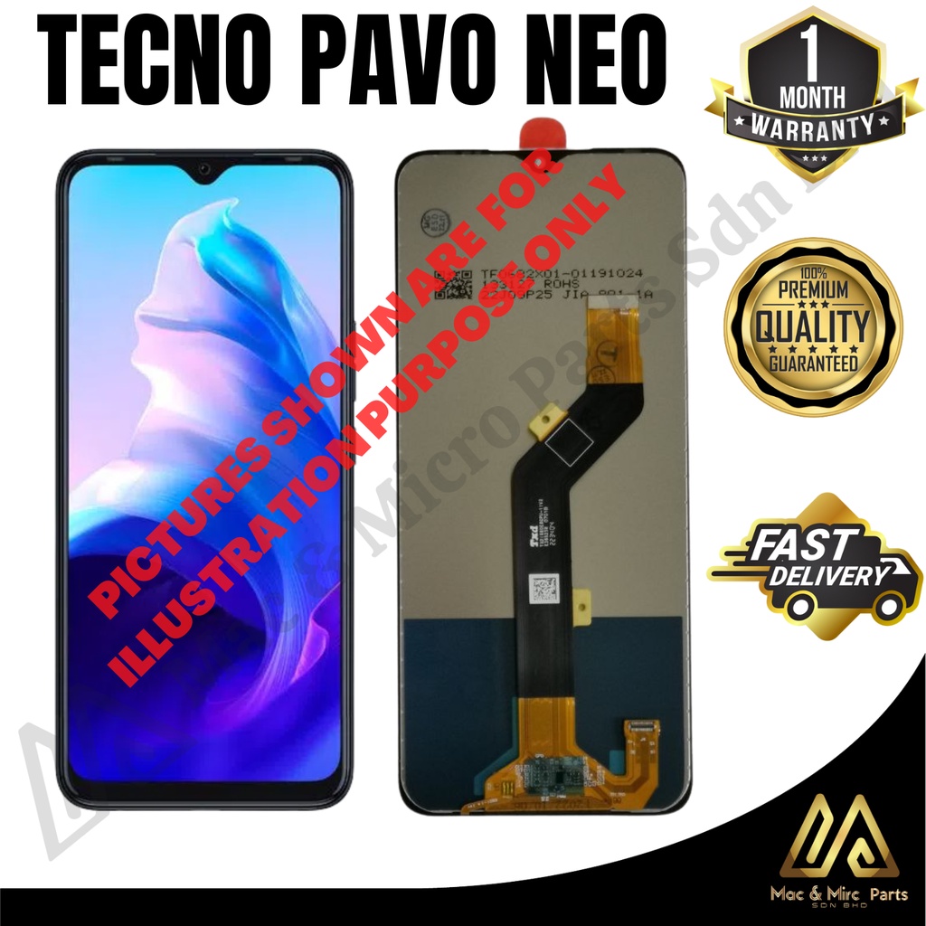 TECNO PAVO NEO/ 8C LCD/ 8P LCD/ POP 5 LTE/ CAMON 19 NEO/ POVA LD7 LCD ...