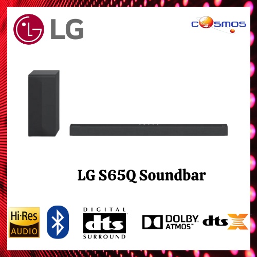 LG S65Q 420W 3.1ch High Res Audio Sound Bar with DTS Virtual:X | Shopee ...