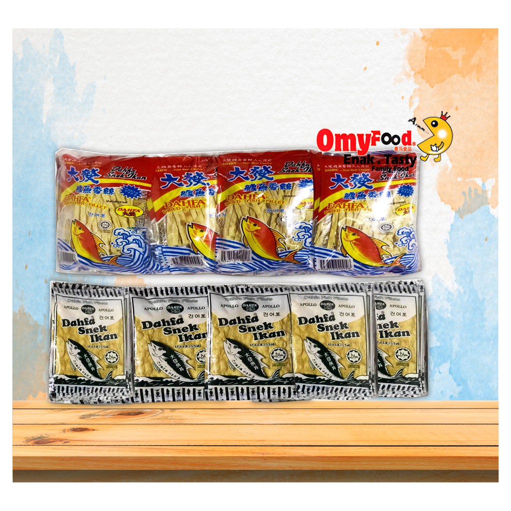 40pcs Dahfa Dried Fish Fillet, Snek Ikan [Shredded, Hiris / Sliced ...