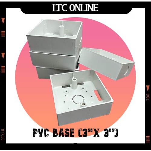 PVC Nut Box Switch Base 3inch x 3inch Single Gang | Shopee Malaysia