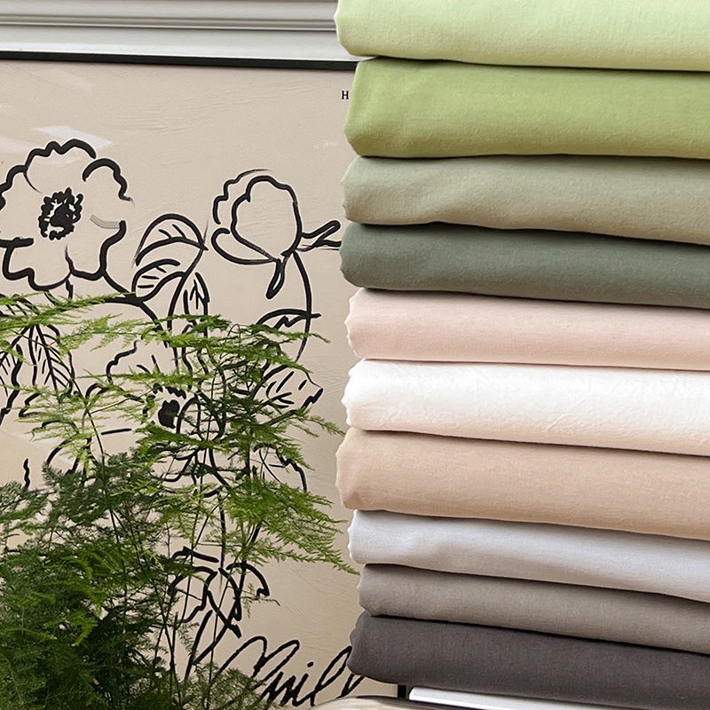 Solid Color Flat Sheet Queen King Size Bed Sheet High Quality Washed ...
