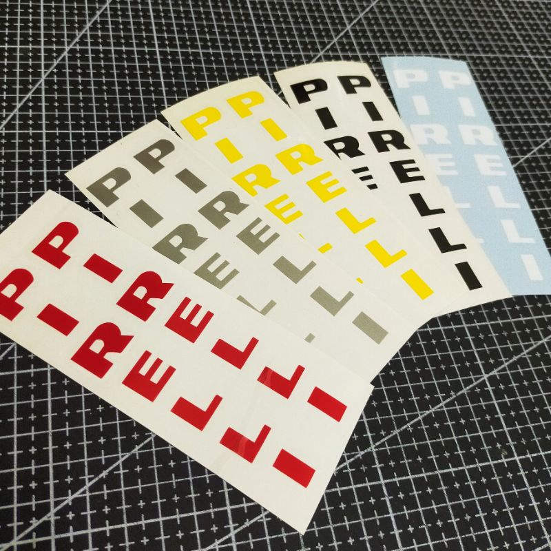 CUTTING STICKER PIRELLI LOGO FOR FORK STIKER | Shopee Malaysia