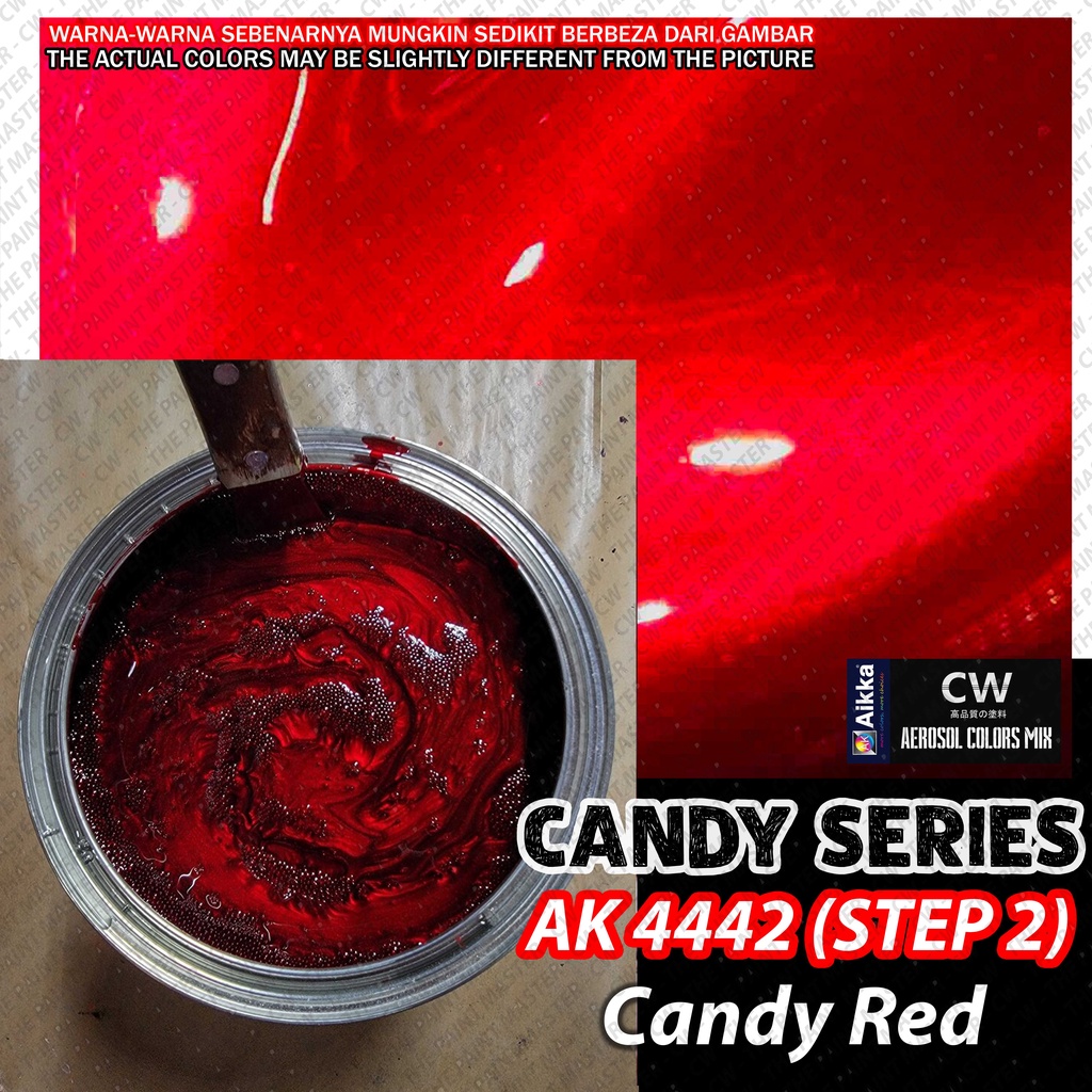 [ Candy Red ] Aikka AK4405 / AK4442 Candy Series Merah Candy Brilliant ...