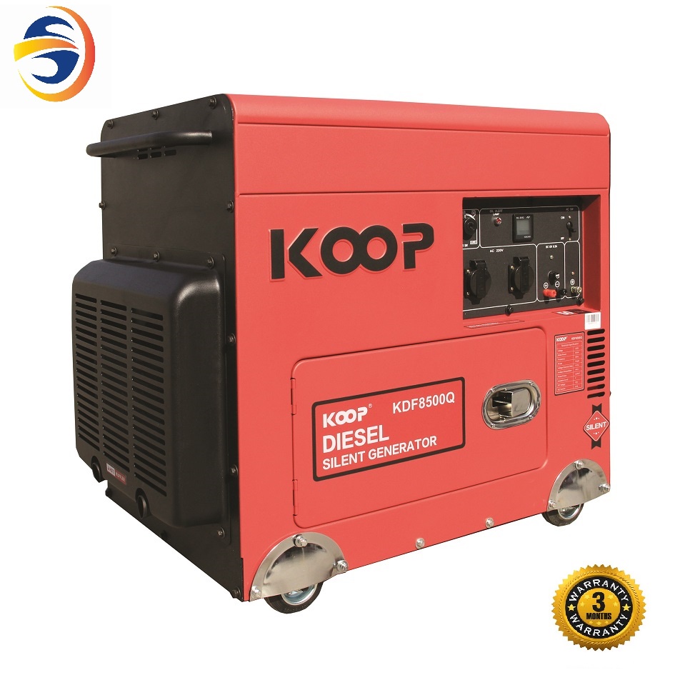 KOOP KDF8500Q 6KW SILENT TYPE DIESEL GENERATOR (ELECTRIC START / 30LTRS ...