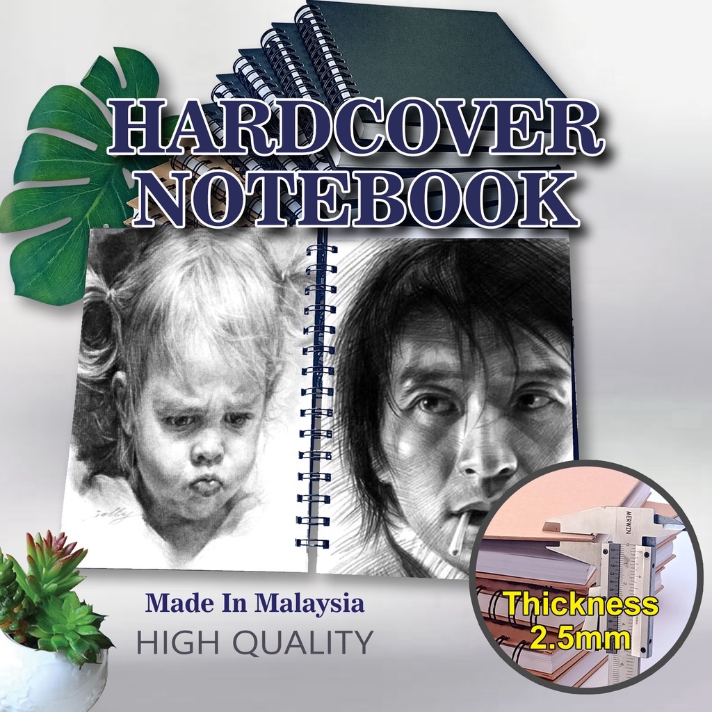 Drawing Book, A5 Size High Quality Hardcover Sketch Drawing Book ...