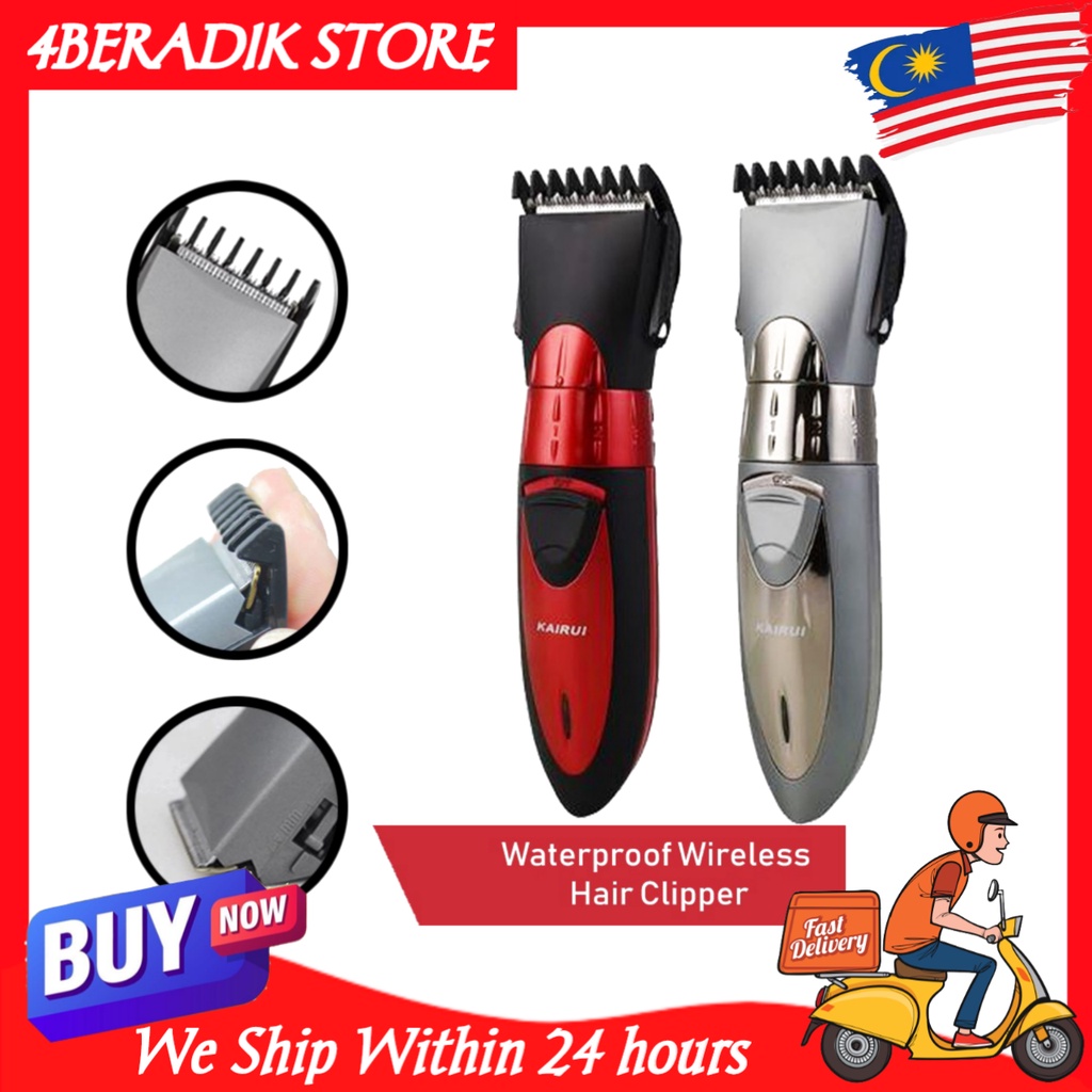 KAIRUI Rechargeable Waterproof Hair Clipper HC-001 (Cordless) | Shopee Malaysia