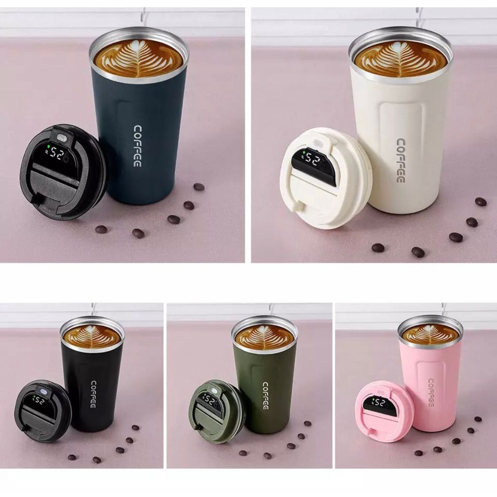 Coffee Mug Insulated Travel Office Home Vacuum Thermos Stainless Steel ...
