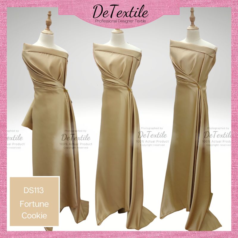 DeTextile Heavy Premium Duchess Satin Bridal Satin Fabric for Wedding ...