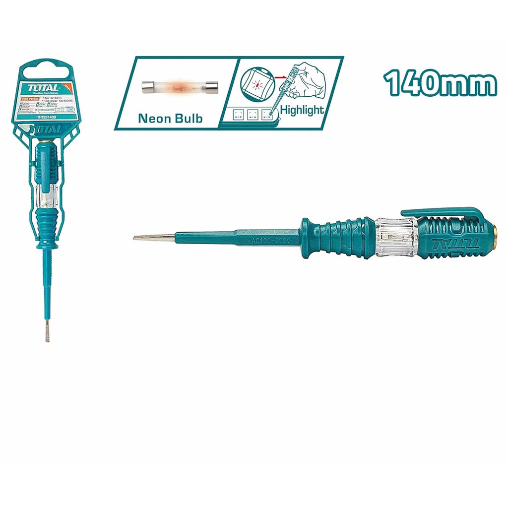 Total THT291408 Test Pencil Pen With Clip Neon Bulb | Shopee Malaysia
