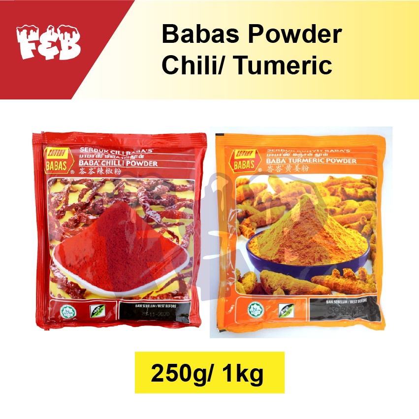 BABA'S Chili Powder (Serbuk Cili) / Turmeric Powder / Serbuk Kunyit ...