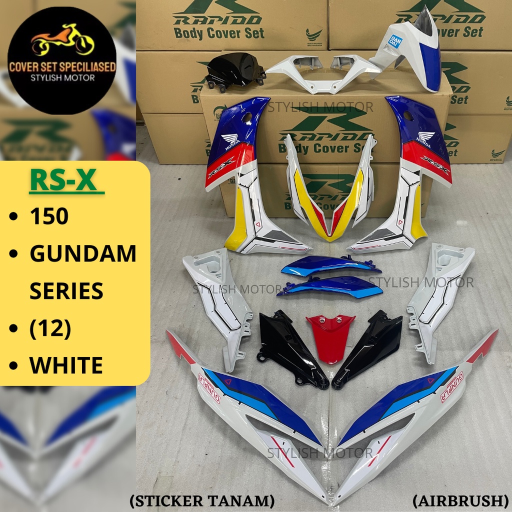(STICKER TANAM/AIRBRUSH) RAPIDO COVER SET HONDA RSX RS-X 150 GUNDAM ...