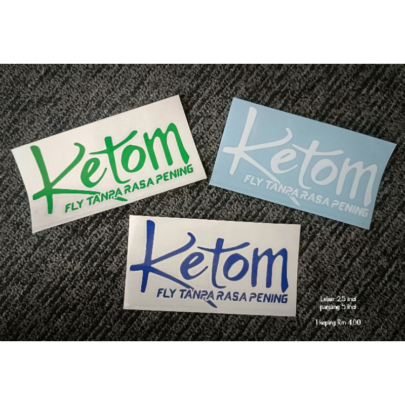 Sticker motor *Sticker Ketom* | Shopee Malaysia