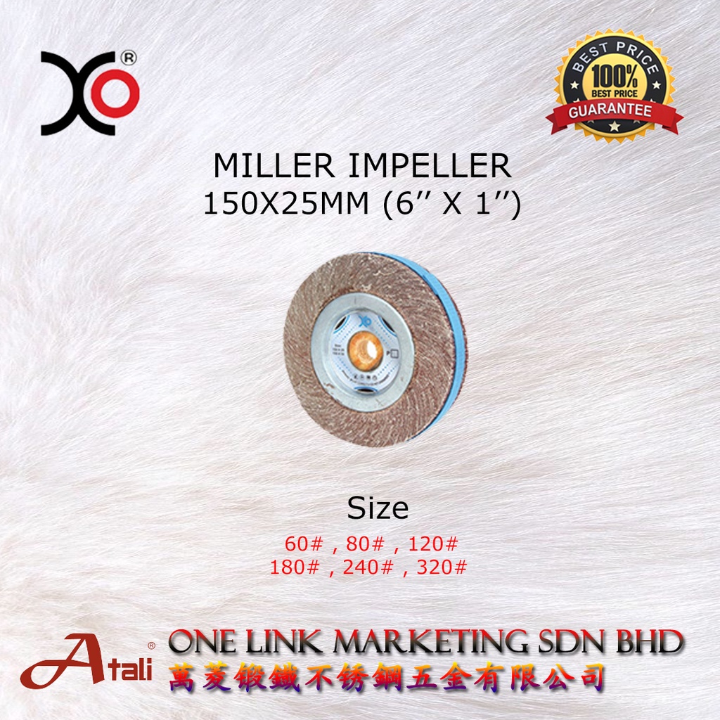 THOUSAND IMPELLER WHEELS DISC POLISH PAD 60/80/120/180/240/320# 千叶轮 ...