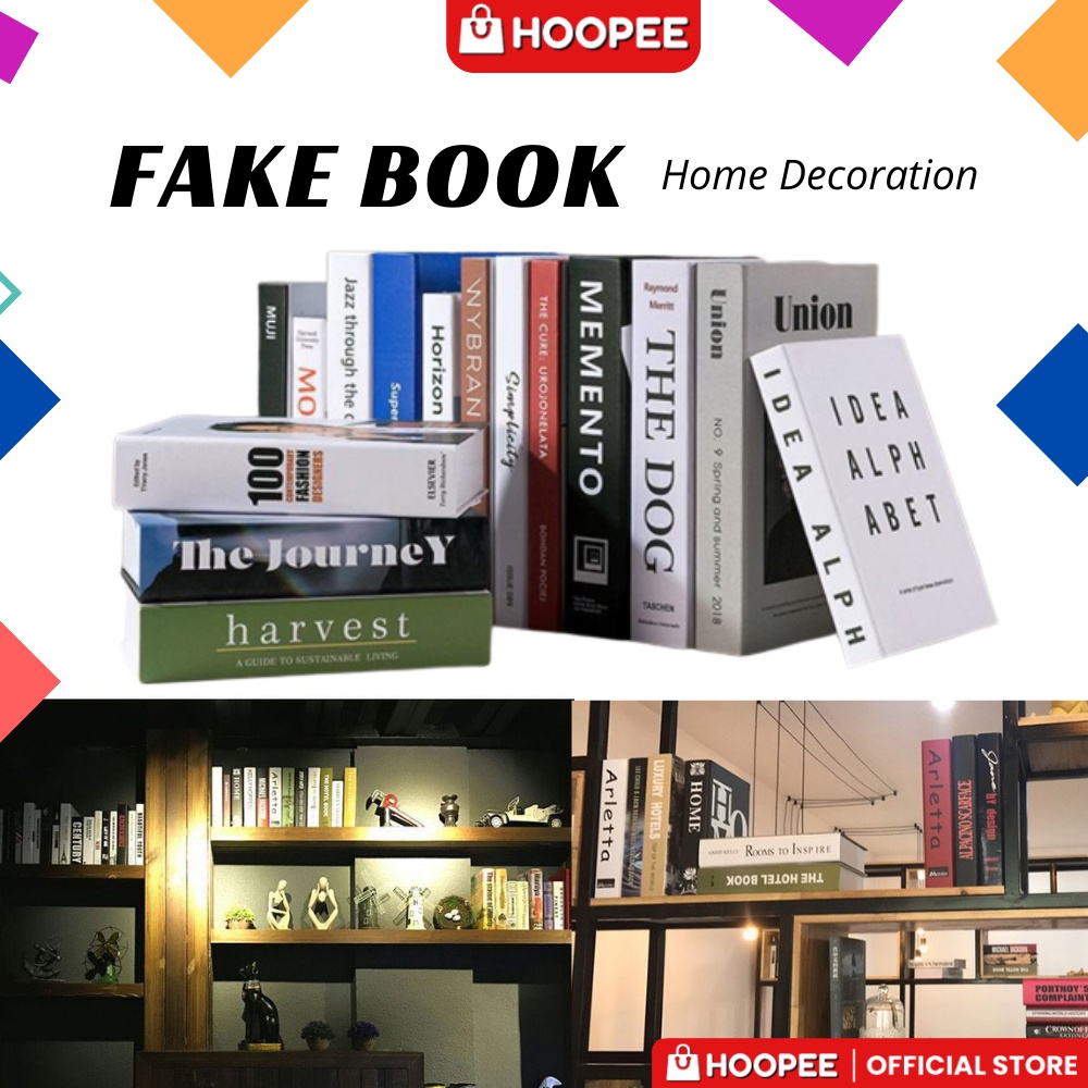 【READY STOCK 】Fake Book Display Book Decoration Book Simulation Simple ...