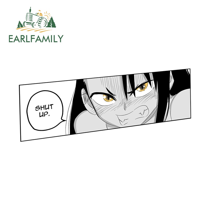 EARLFAMILY 13cm x 5.5cm Nagatoro Hayase Car Sticker Occlusion Scratch ...
