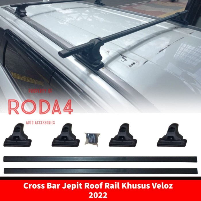 Cross bar Crossbar Clamp Roof Rail Car All New Veloz 2021 2022 | Shopee ...