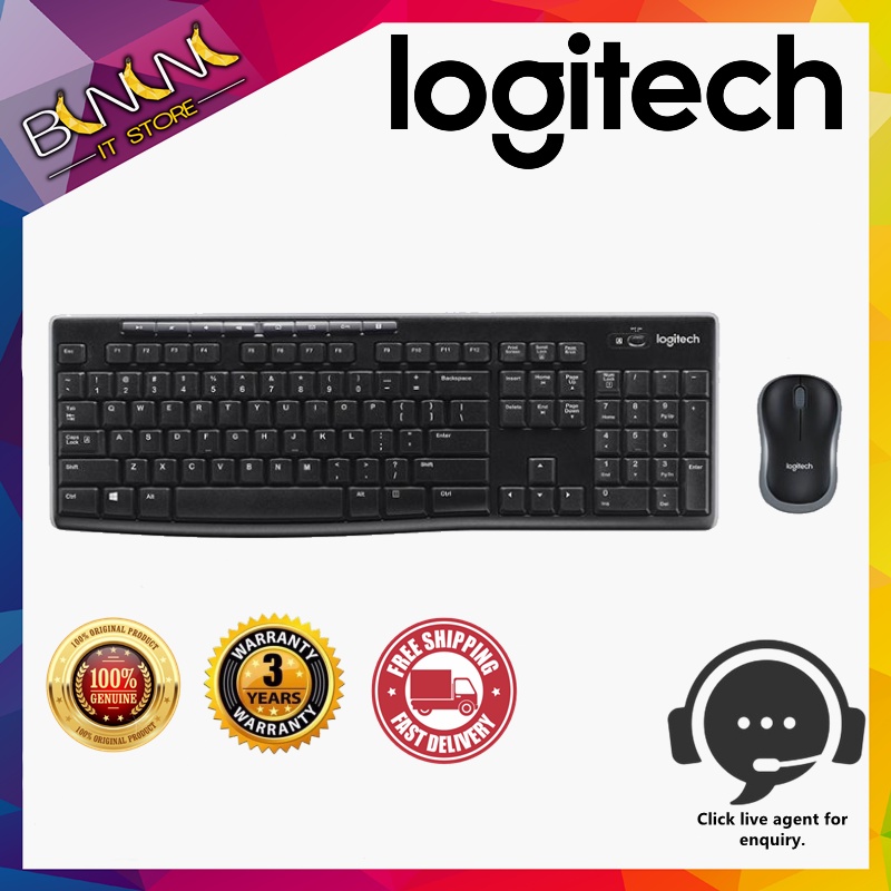 Logitech Mk270r Wireless Keyboard And Mouse Combo Shopee Malaysia