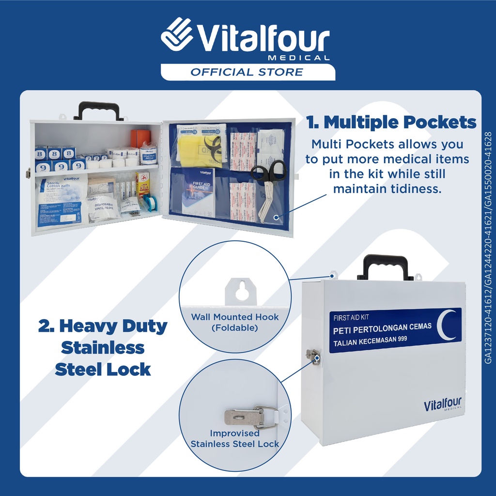 VitalFour DOSH2ND Workplace First Aid Kit by DOSH (BOX A,B,C) | Shopee ...