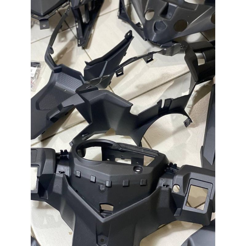 ORIGINAL YAMAHA Y15ZR Y15 V1 COMPLETE SET COVER INNER HITAM MATTE FULL SET READY STOCK | Shopee ...