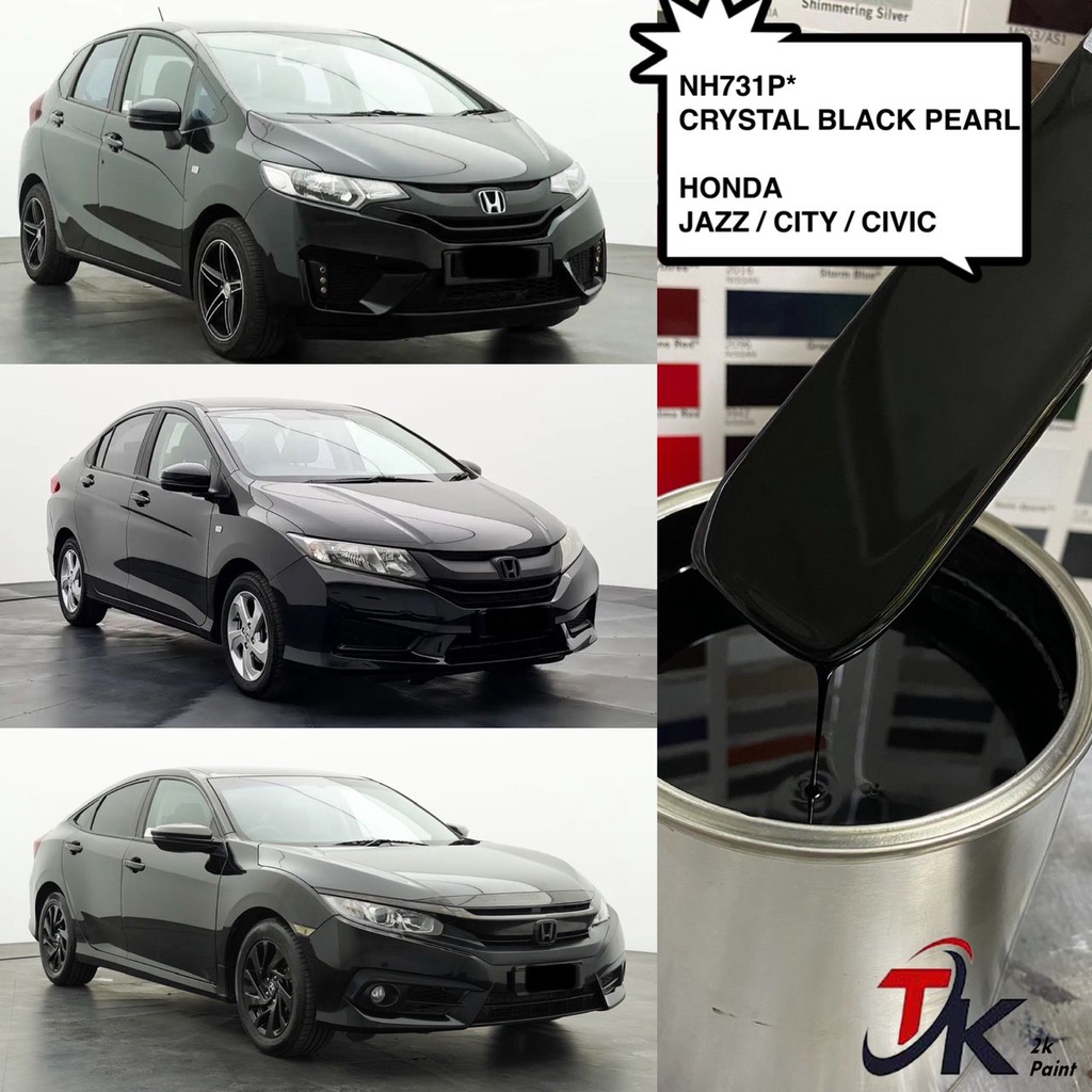 NH731P* CRYSTAL BLACK PEARL - HONDA JAZZ/CITY/CIVIC - 2K PAINT/FAST DRY ...