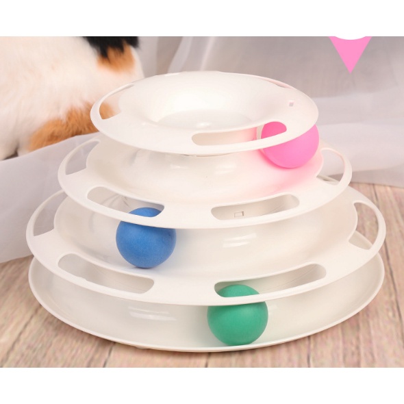 4 Layer Turntable Ball With Interactive Stick Mainan Roda Bebola ...