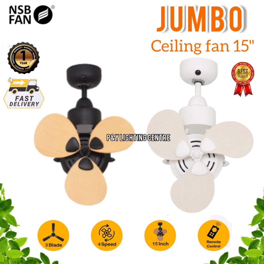 [NEW] NSB JUMBO 15" ABS Blades 4 Speed AC Motorr With Full Function ...