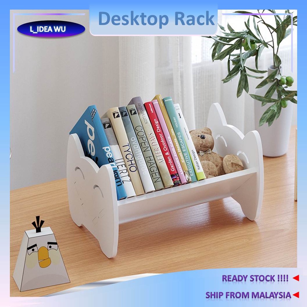DIY Ikea Rak Buku Desk Organizer Storage Organizes Book Rack Stationary ...