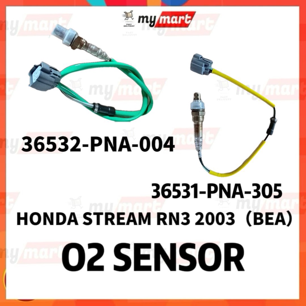 HONDA STREAM S7C 2.0 REAR FRONT OXYGEN SENSOR 4 PIN O2 SENSOR 36532-PNA ...