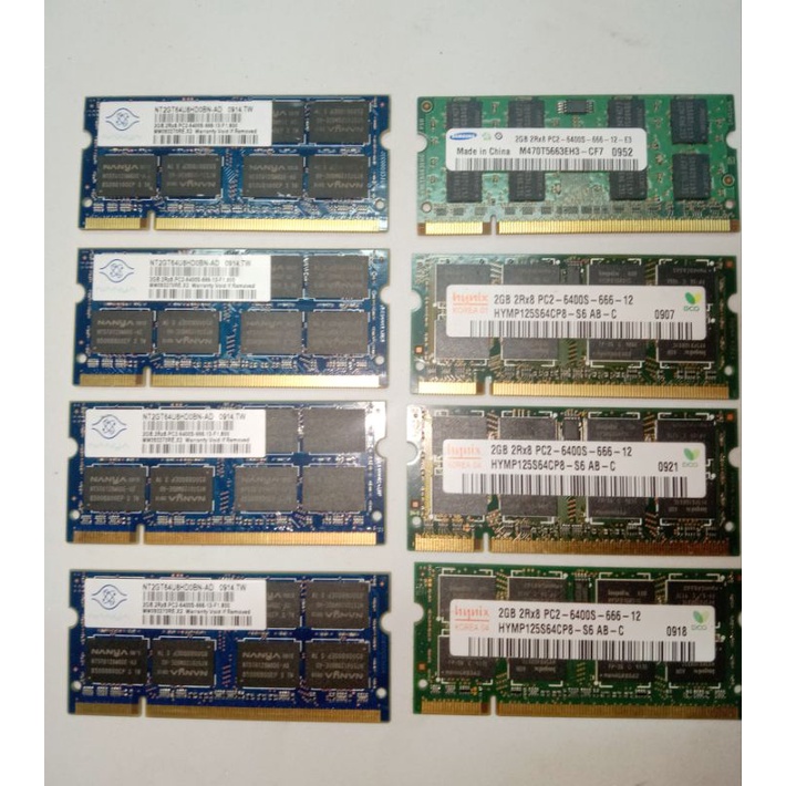(Used)Mix brand 2GB ram DDR2 SO-DIMM Laptop memory | Shopee Malaysia