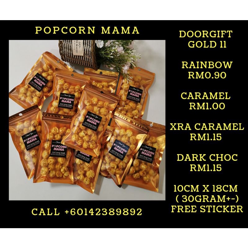Doorgift Popcorn Mama ️ Accept Urgent Order & Prompt Delivery ️ Goodies ...