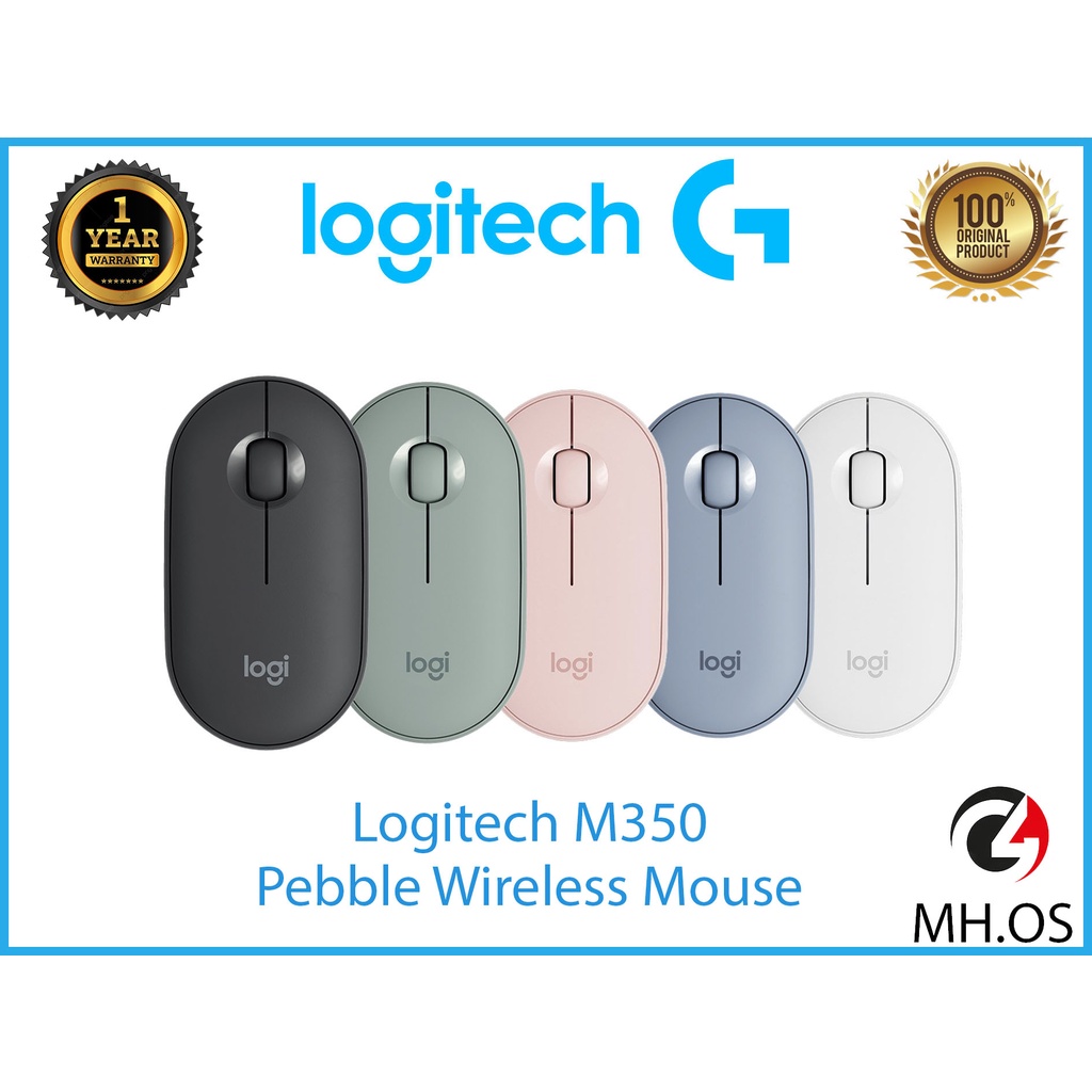 Logitech M350 Pebble Wireless Bluetooth Mouse Original Mini&Thin ...
