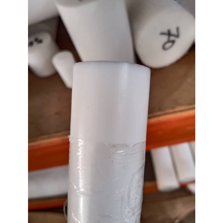 Round Bar PTFE Rod Food Grade White Color Teflon Rod 110mm | Shopee ...