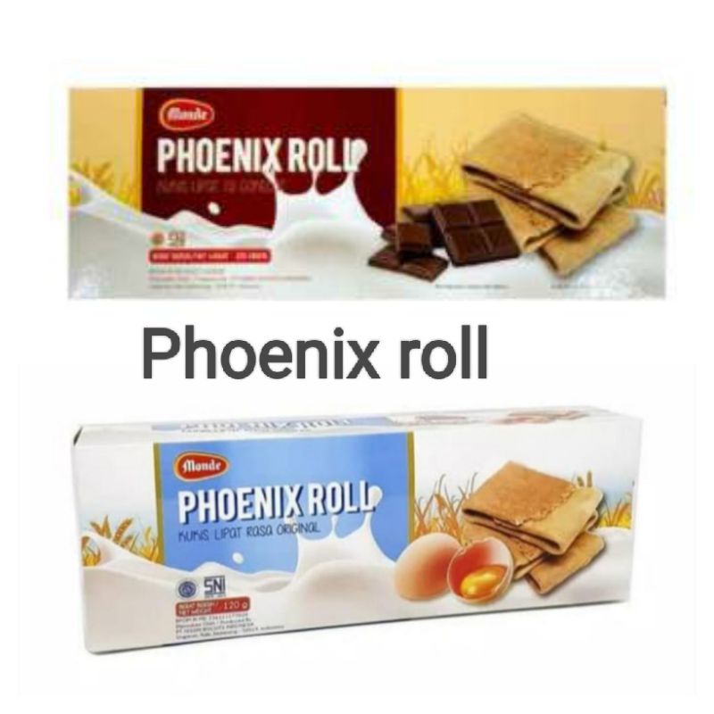 Monde Phoenix Roll Folding Chocolate Flavored Cookies / Original 120g ...