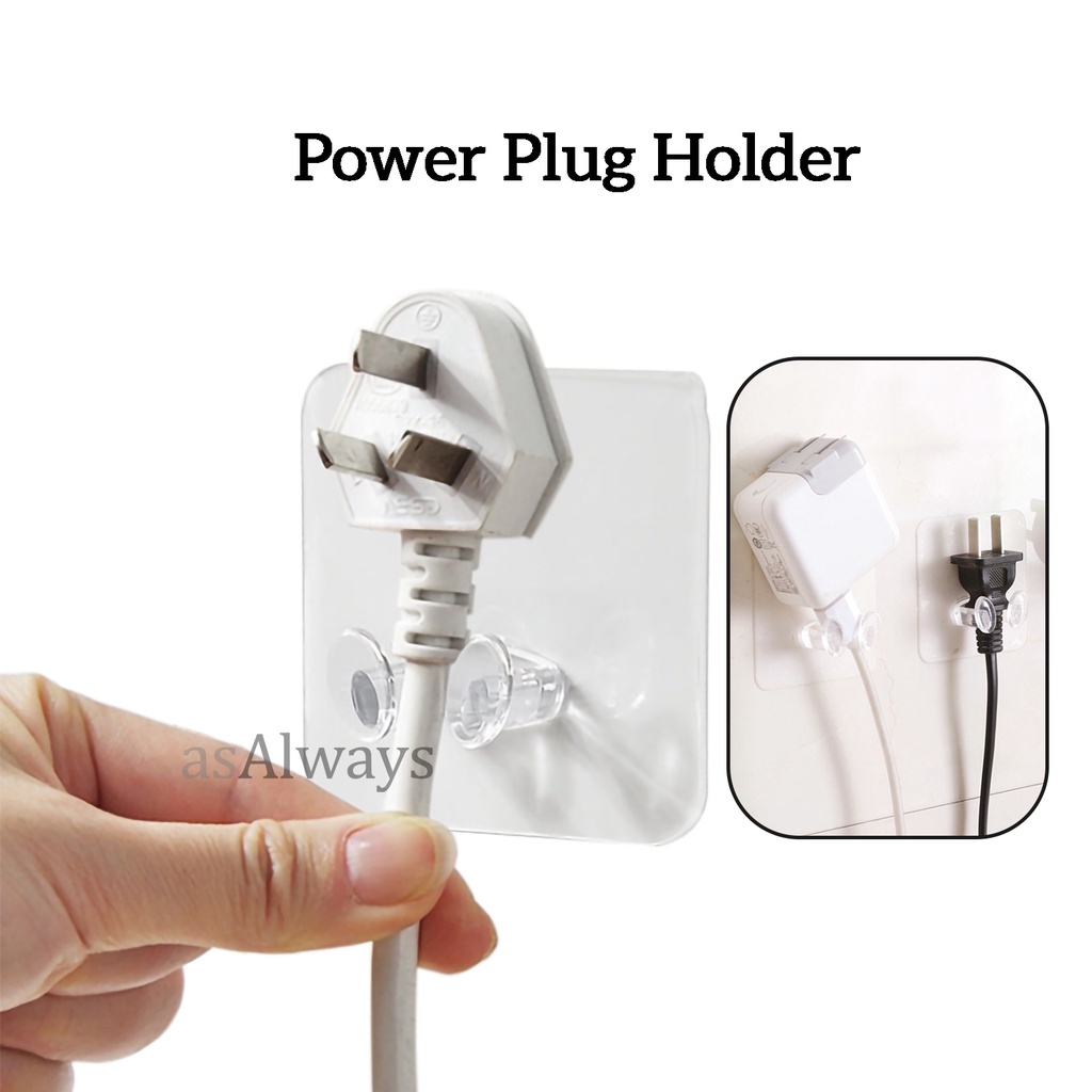 Power Plug Holder Wall Mounted Organizer for Charger, Hairband ...