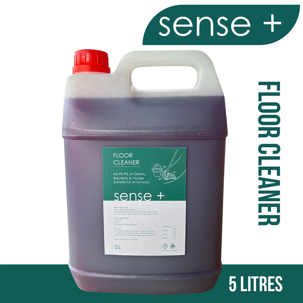 Sense+ Deodorizer Disinfectant Floor Cleaner - 5L Lavender Disinfectant ...