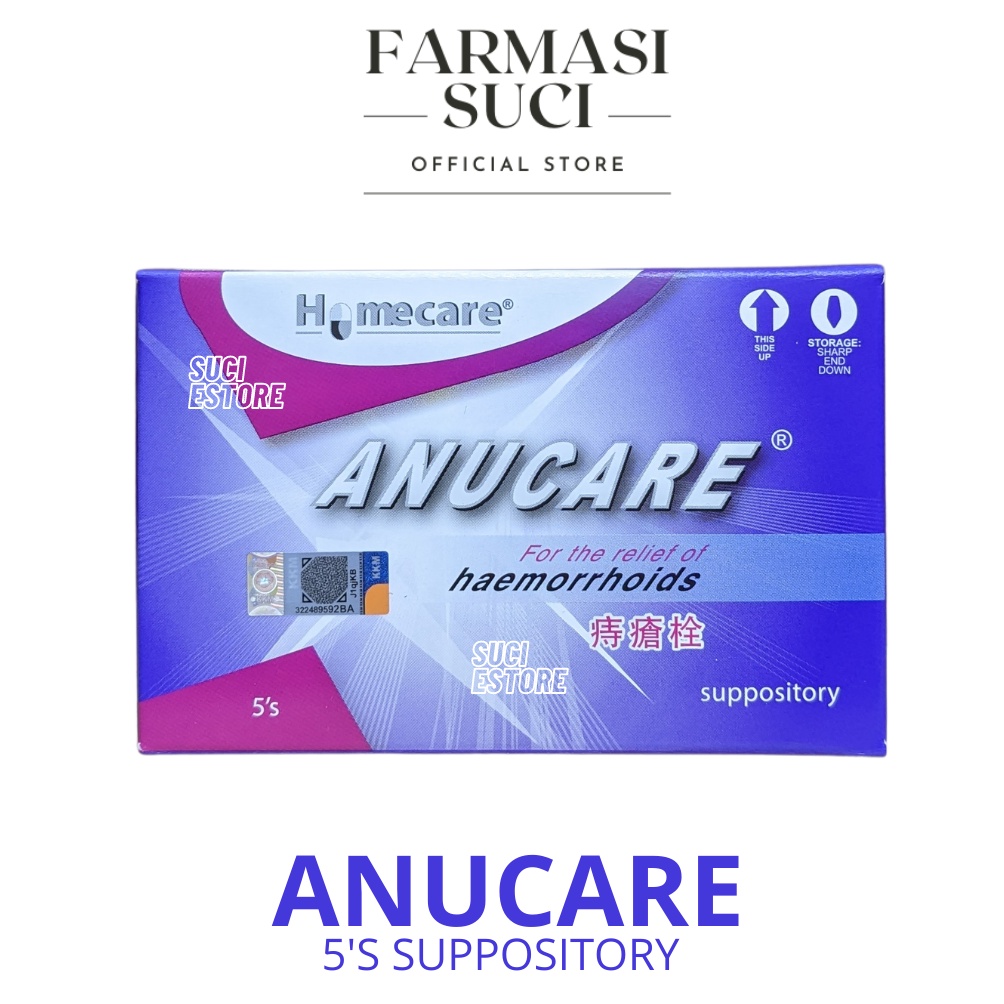 Anucare Suppository 5's- For the relief of haemorrhoids | Shopee Malaysia