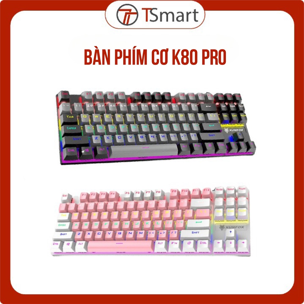 K80 PRO Blue switch mechanical gaming keyboard PREMIUM version 2022 RGB ...