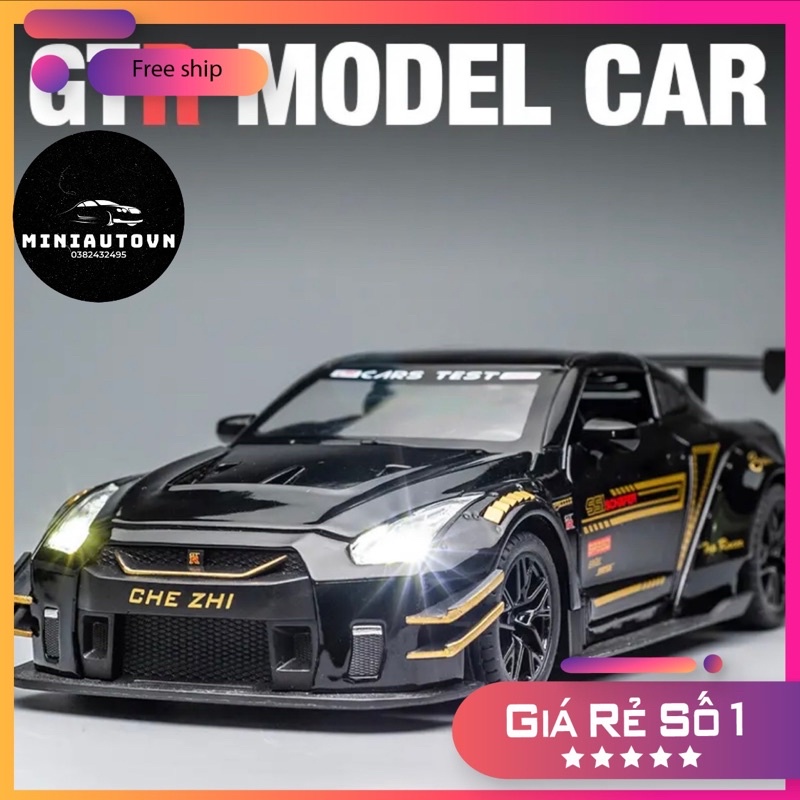 Nissan GTR 1:32 Scale Metal Car Model With full box Display Base ...