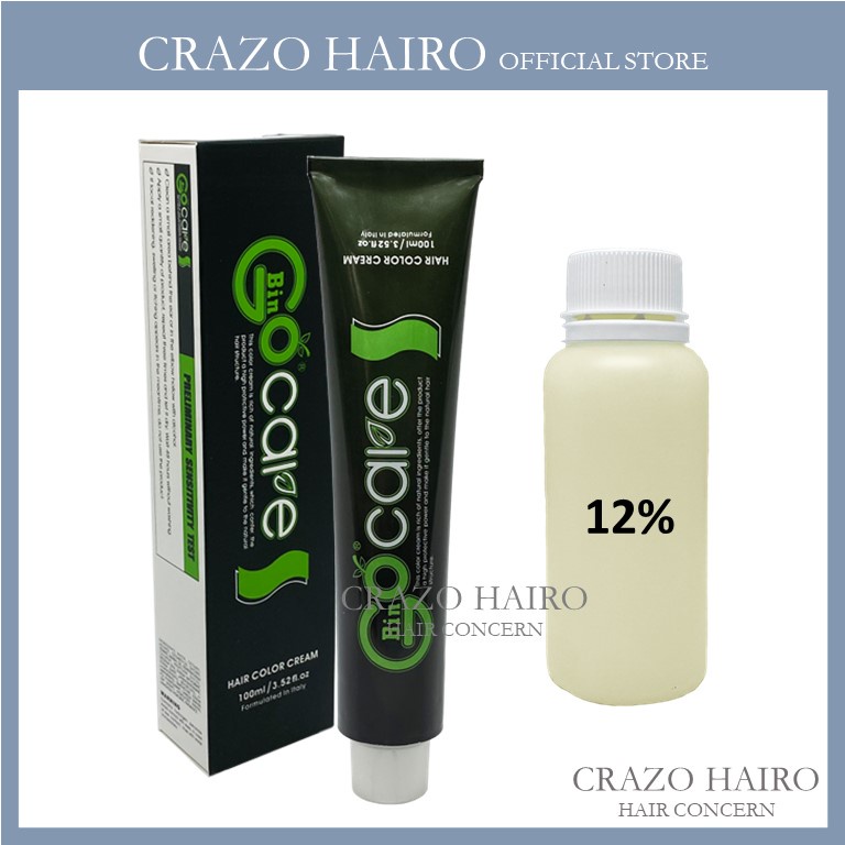 Gocare Go Care Salon Hair Dye Permanent Color Cream 100ml (Ash / Red ...