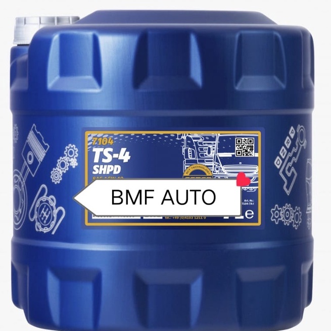 ORIGINAL MANNOL TS-4 SHPD 15W40 7L 7104 HDEO SEMI SYNTHETIC | Shopee ...