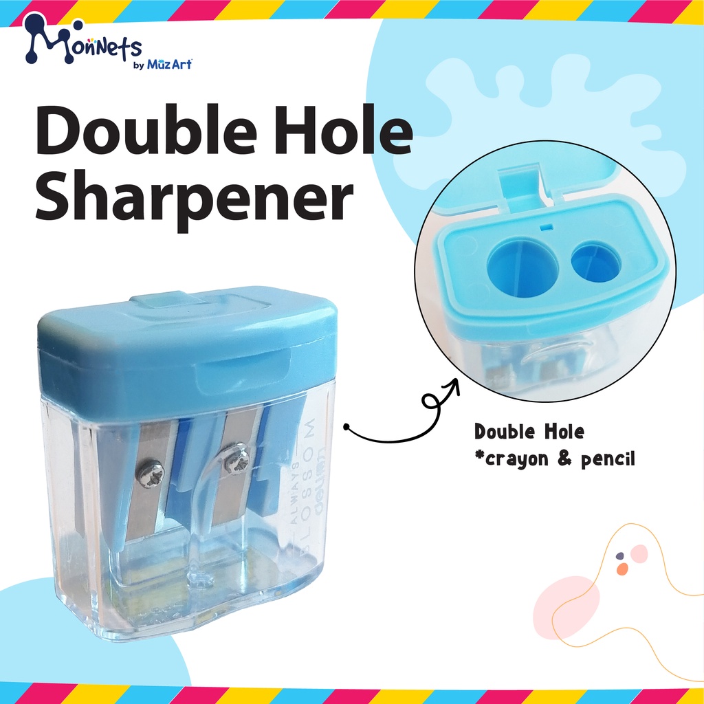 2-Hole Pencil Sharpener with Canister (Per Pcs) 🔥READY STOCK & FAST ...