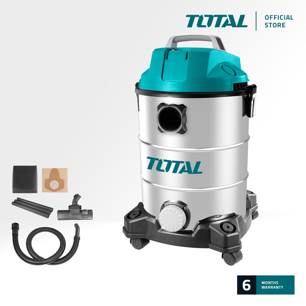 TOTAL Vacuum Cleaner For Wet & Dry Power Cable (30L/1300W/1.8M ...
