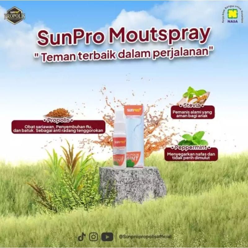 Sunpro PROPOLIS MINT MOUTH SPRAY | Shopee Malaysia