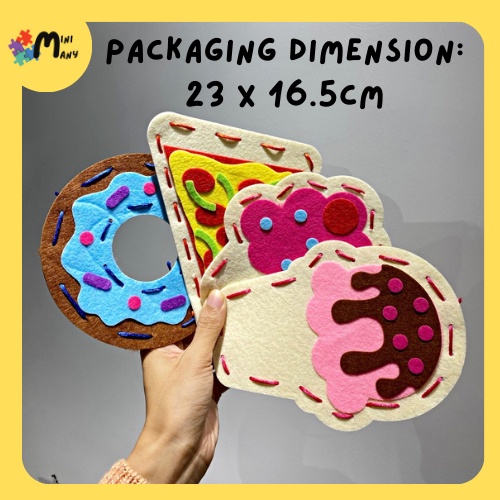 [READY STOCK] Kids Handmade Felt Sewing Food Set DIY Art & Craft 儿童手工 ...
